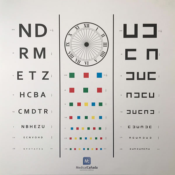 Lámina optotipo | Medical Cañada